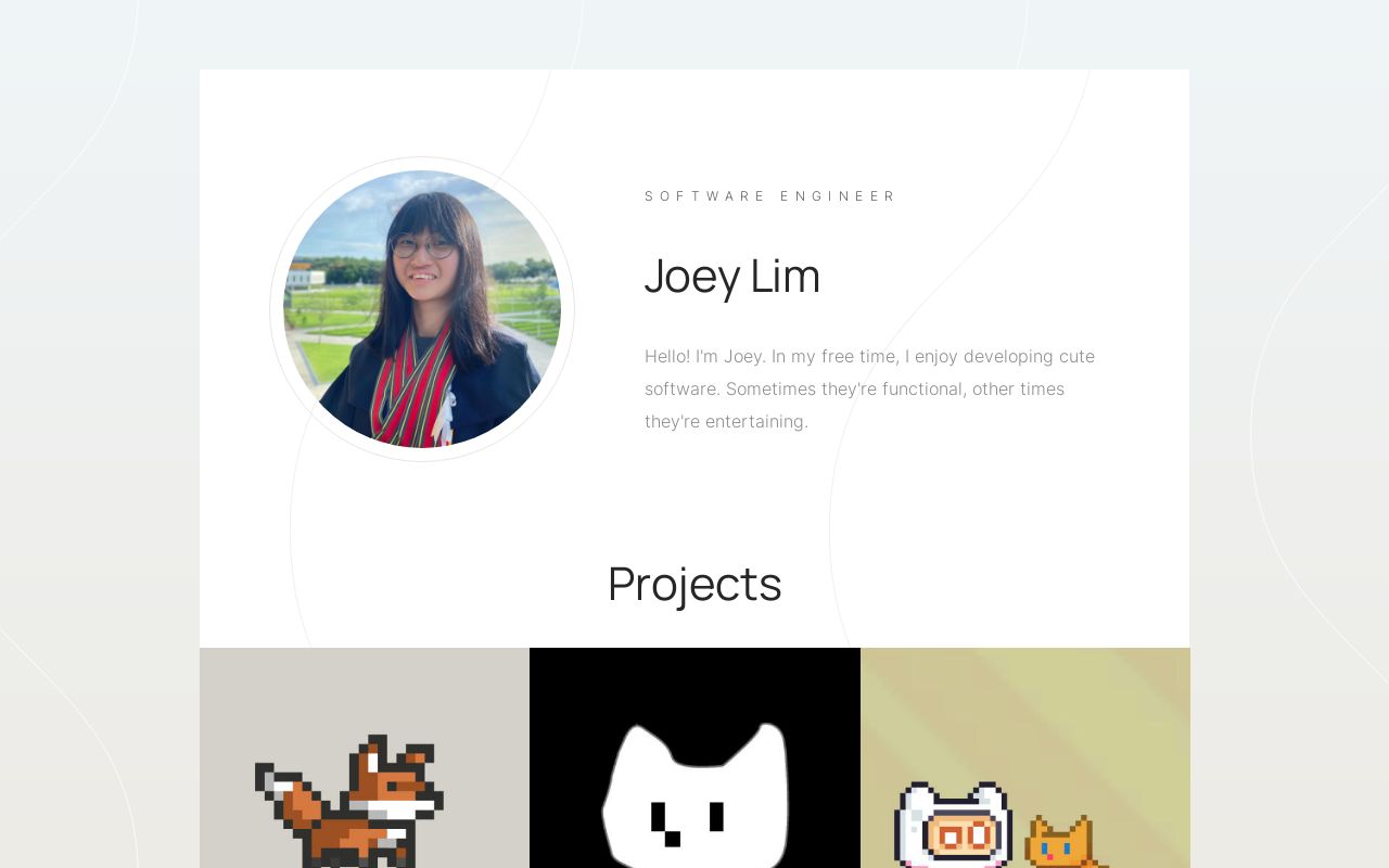 Joey Lim's Portfolio
